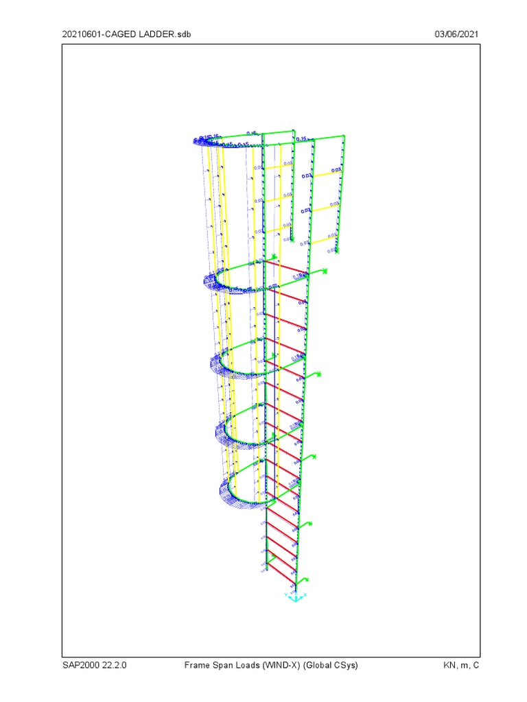 Frame Span Loads Analysis in SAP2000 | PDF