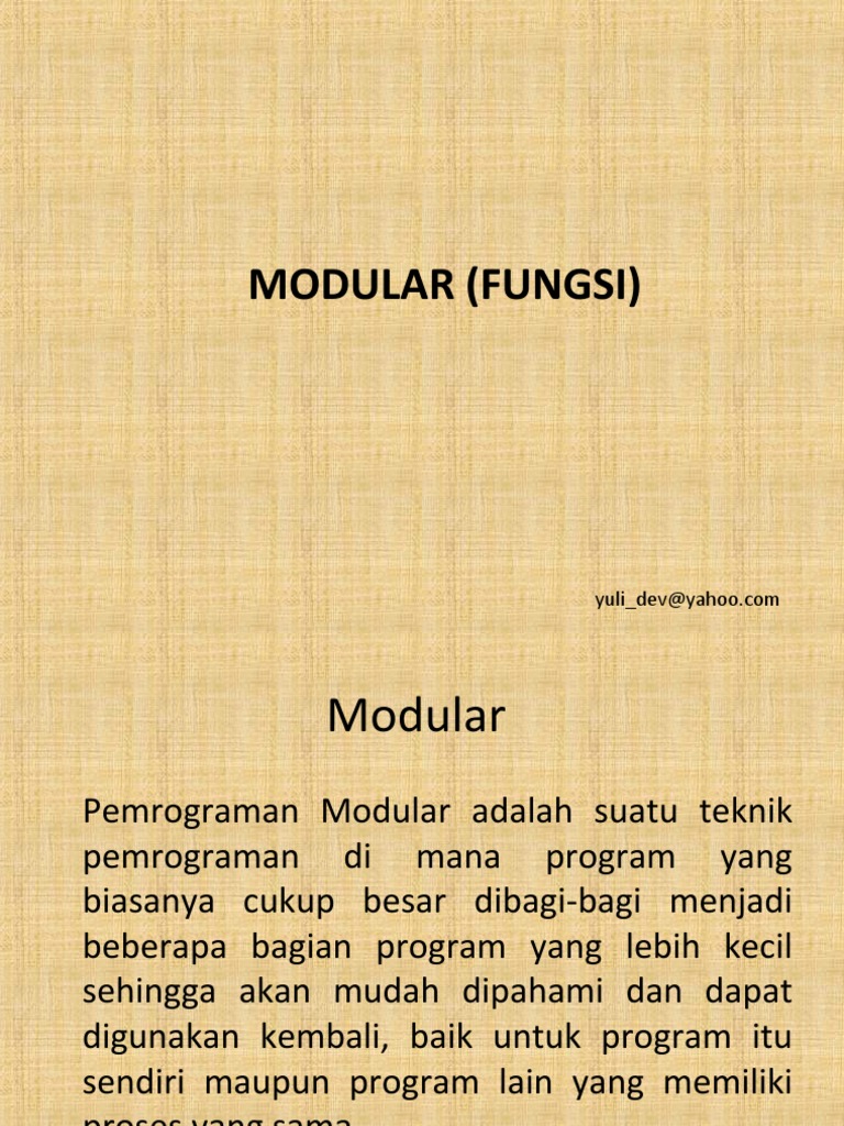 Part6 (Modularfungsi) | PDF | Komputer