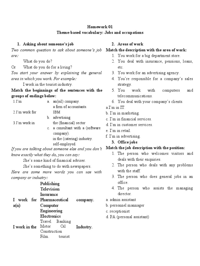 Homework 01 | PDF | Employee Benefits | Profession
