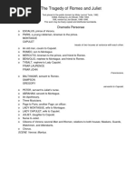 Romeo and Juliet 30 Minute Version PDF | PDF | Characters In Romeo And ...