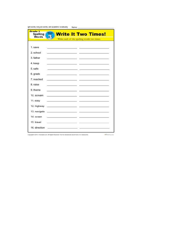 Practise The Difficult Words | PDF