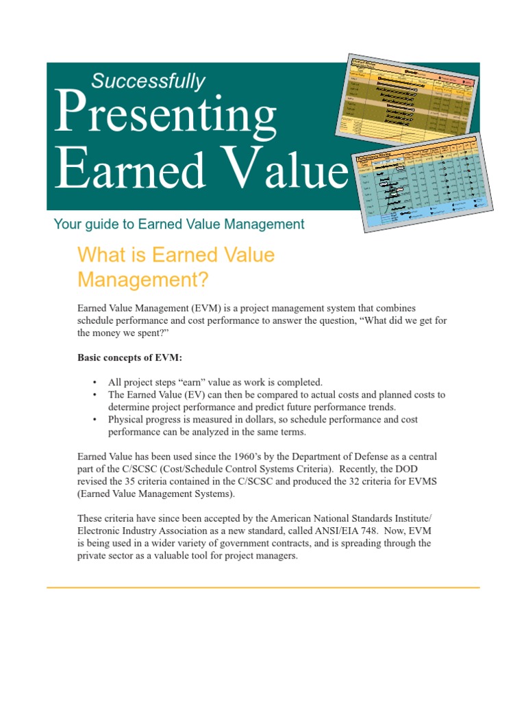 Earned Value Analysis | PDF