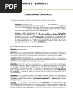 Minuta de Constitución de Consorcio | PDF | Consorcio | Justicia
