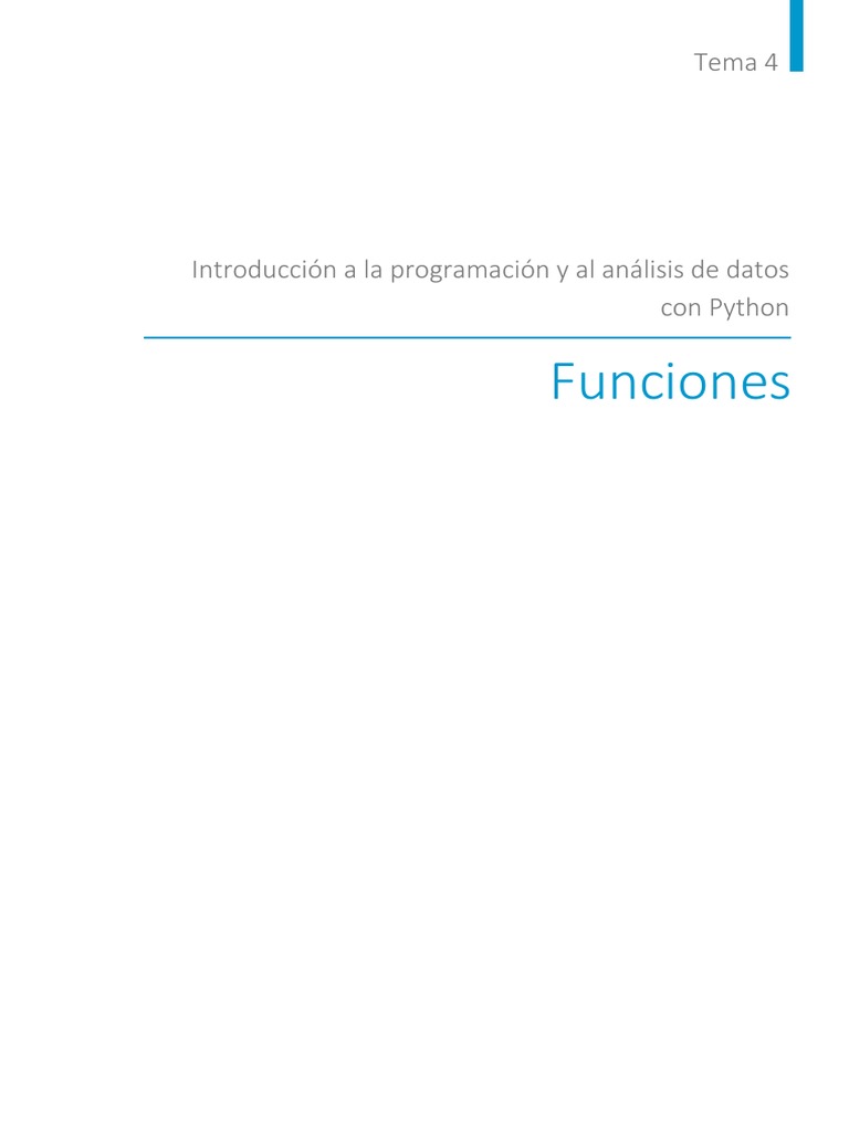 Tema 4 | PDF | Función anónima | Python (lenguaje de programación)