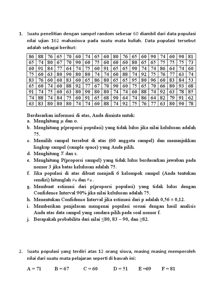 Soal UTS Statistik Ind Version | PDF