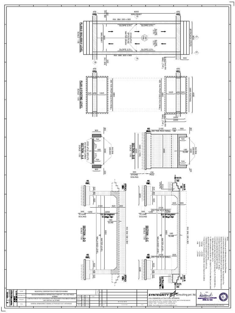 Consulting Pvt. LTD.: General Arrangement Drawing of Proposed Foot Over ...