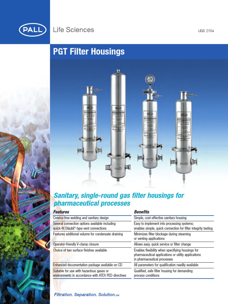 PGT Filter Housings: Sanitary, Single-Round Gas Filter Housings For ...