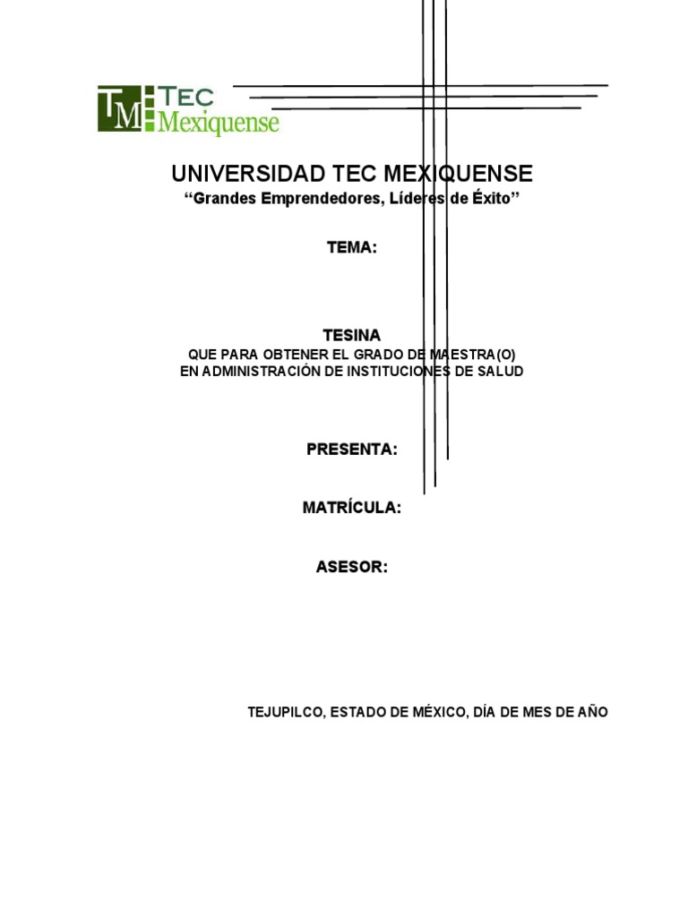 Formato Tesina | PDF | Citación | Autor