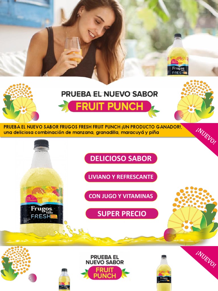 Presentacion de Lanzamiento Frugos Fresh Fruit Punch | PDF | Fruta ...