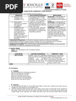 7es New DLL Grade 9 Science | PDF | Circulatory System | Teachers
