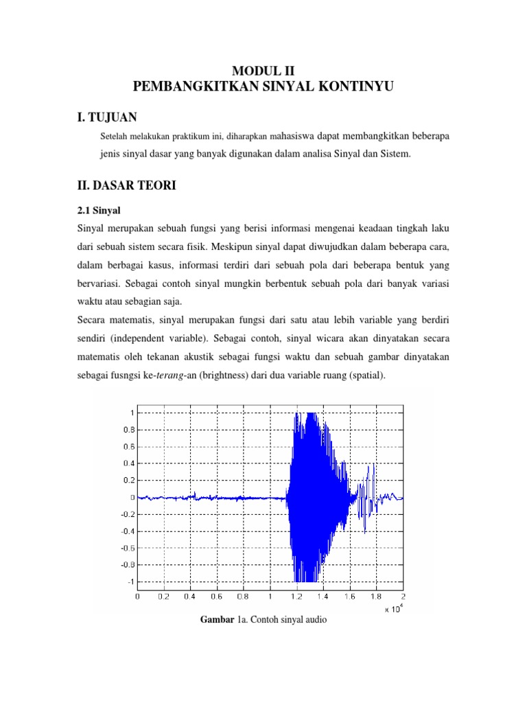 MODUL 2 Pemb Sinyal Kontinyu Rev | PDF