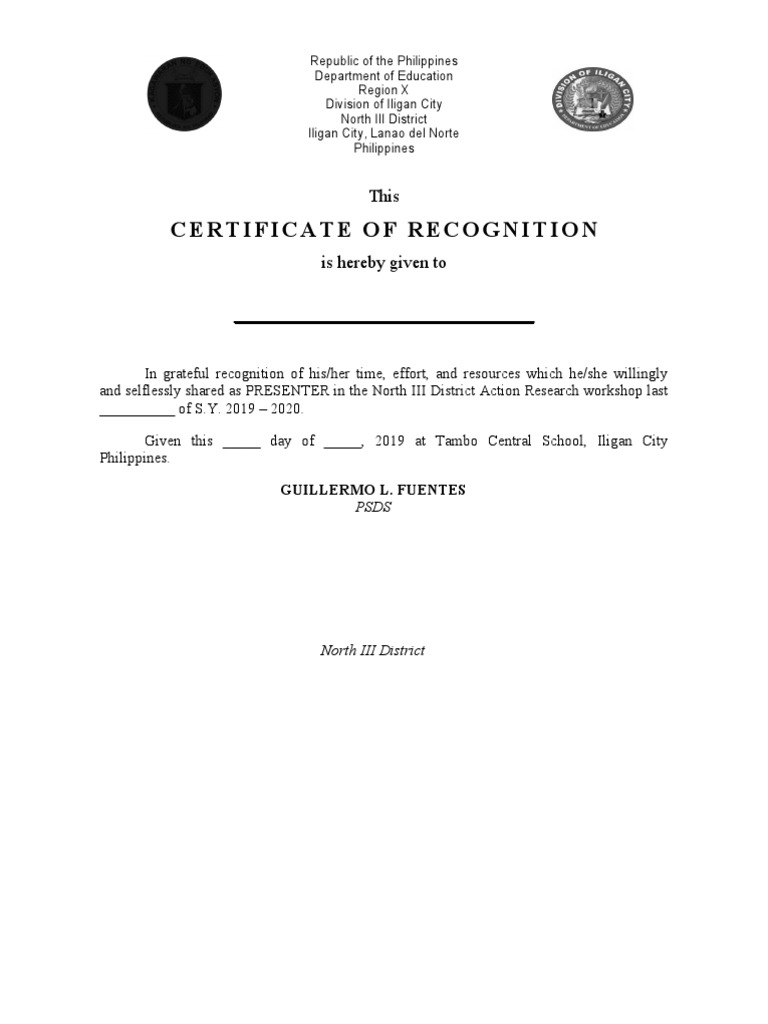 Action Research Certificate | PDF