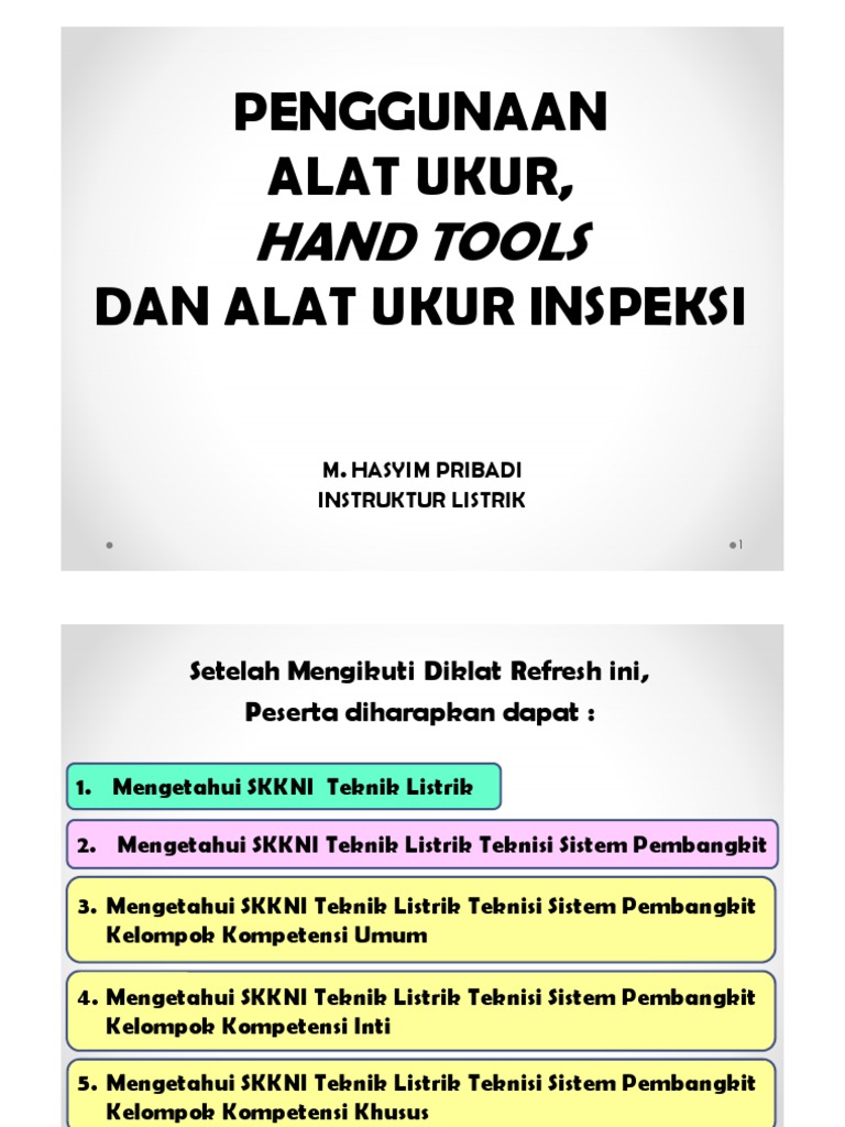 Penggunaan Alat Ukur, Hand Tools & Alat Ukur Inspeksi TSU | PDF