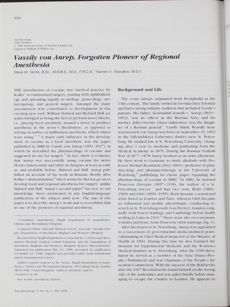 Vassily Von Anrep, Forgotten Pioneer of Regional.33 | PDF