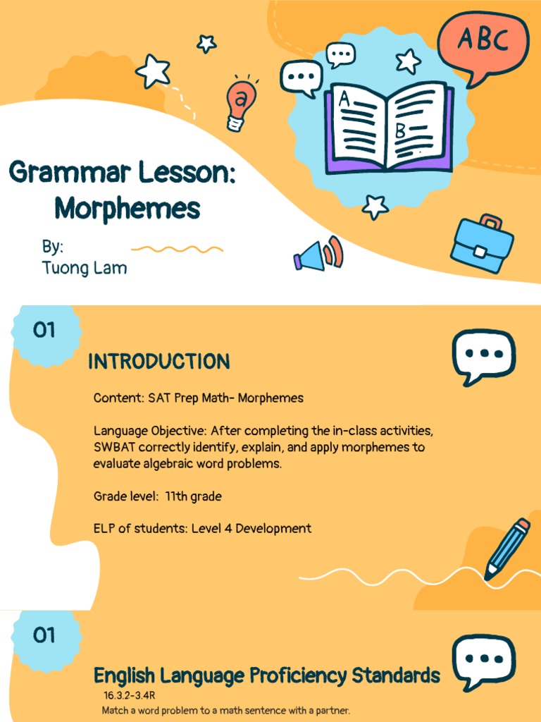Educ 565 Grammar Lesson Morphemes 1 | PDF | Word | Algebra