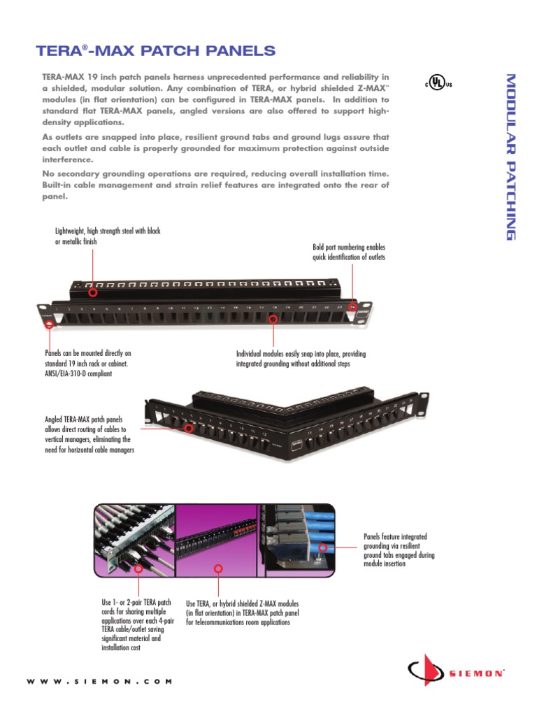 Patch Panel de 24 Puertos | PDF | Electrical Engineering | Equipment