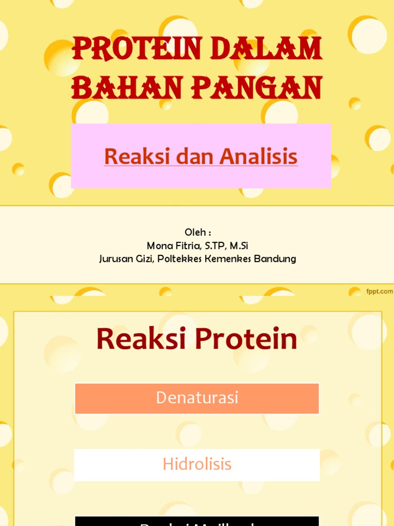 TM 13 - Pengertian, Sifat, Dan Klasifikasi Protein Dalam Bahan Pangan | PDF