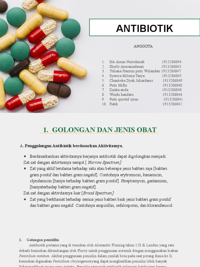 Antibiotik Kelompok 5 | PDF