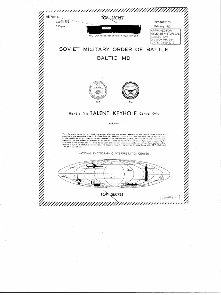 Talent Keyhole: Soviet Military Order of Baltic MD | PDF | Military ...