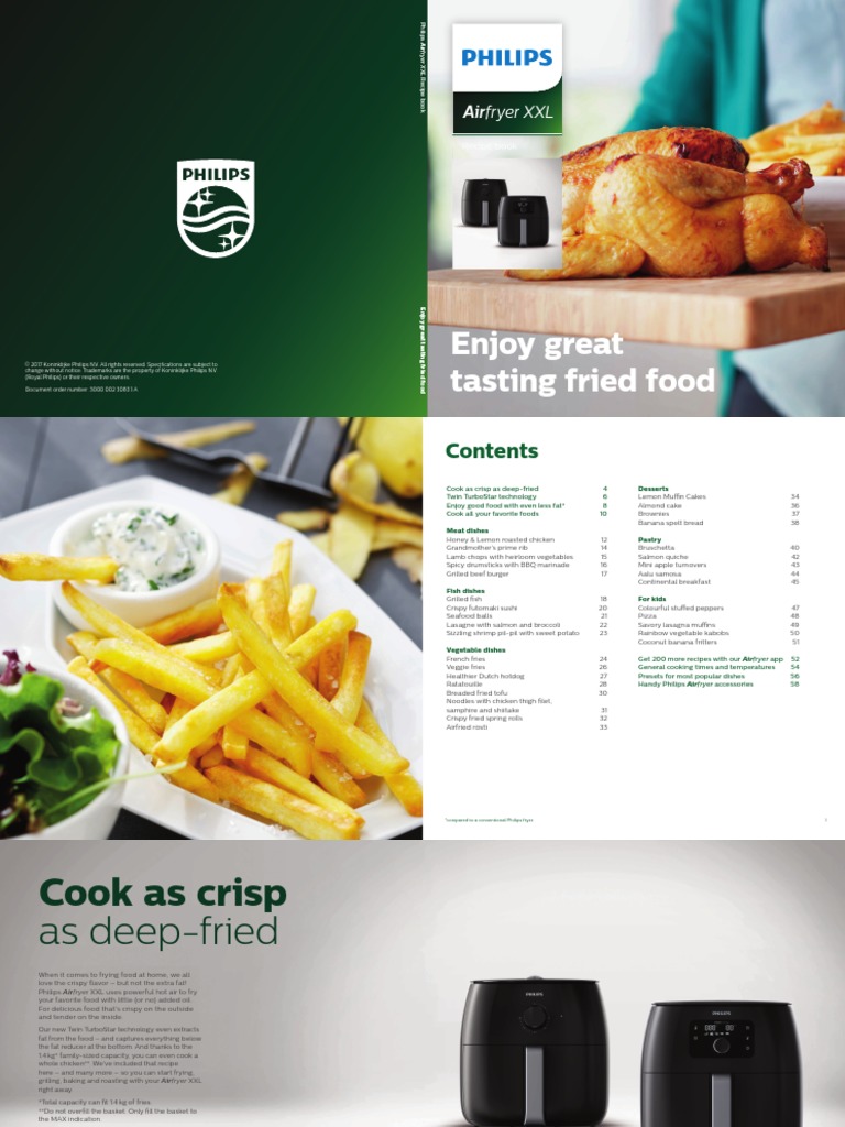 Phillips Airfryer Recipe Book | PDF | Zucchini | Hamburgers