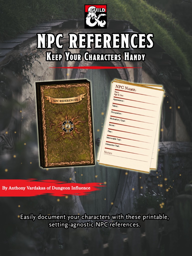 1453821-1.NPC References by Dungeon Influence | PDF
