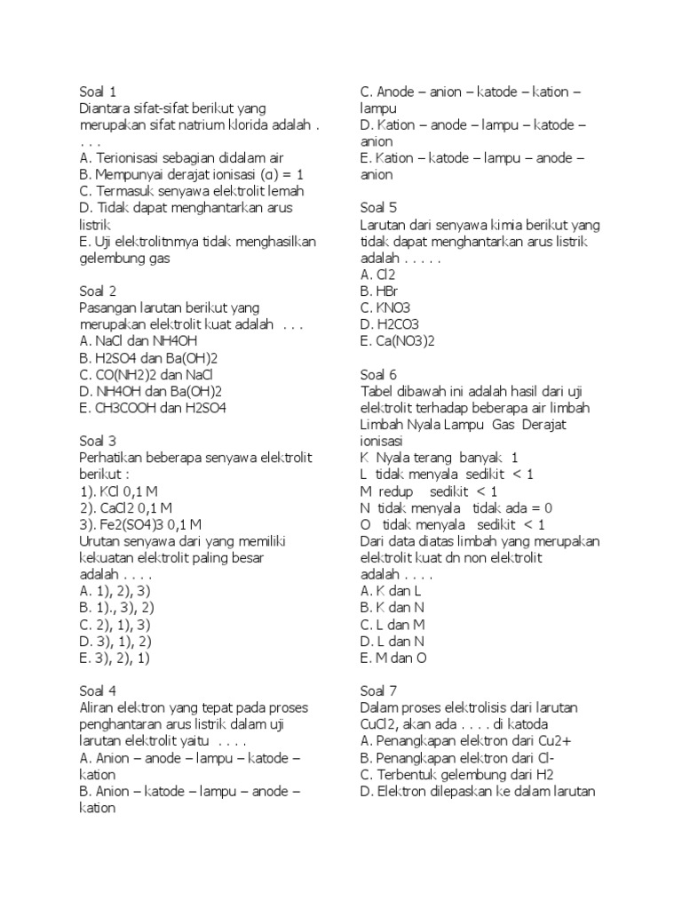 Soal UTS Kimia Kelas 10 Semester 2 Ok | PDF | Sains & Matematika