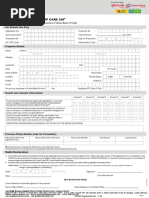 Arogya Sanjeevani Policy Reliance General-Proposal Form | PDF ...