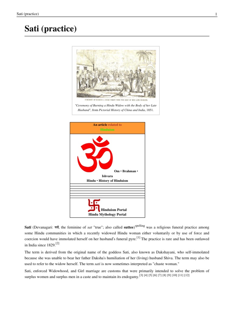 Sati Practice | PDF | Widow | Sikhism