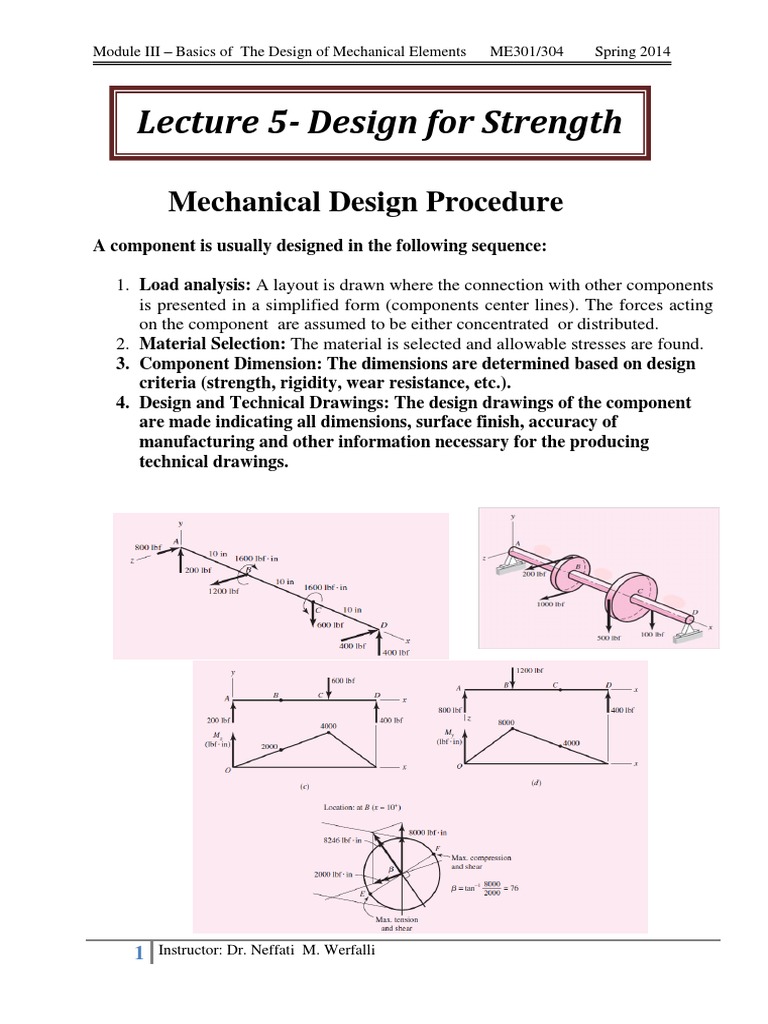 MODULE III Basics of Design OF MECHANICAL ELEMENTS | PDF | Stiffness ...
