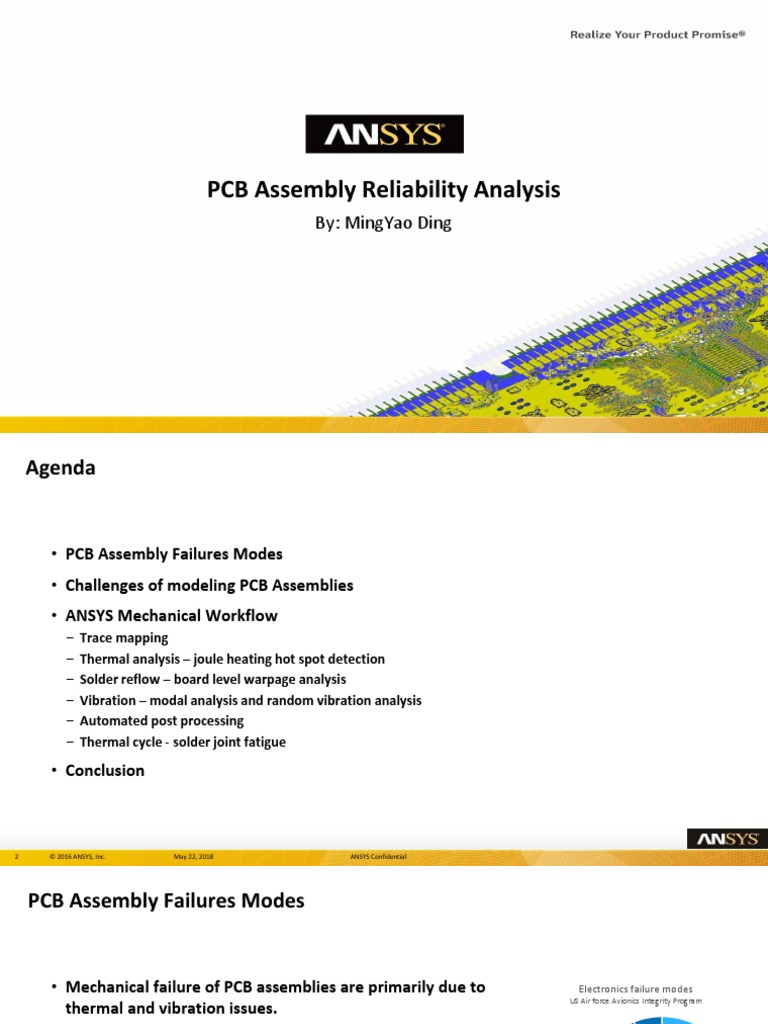 PCB Assembly Reliability Analysis: By: Mingyao Ding | PDF | Printed ...