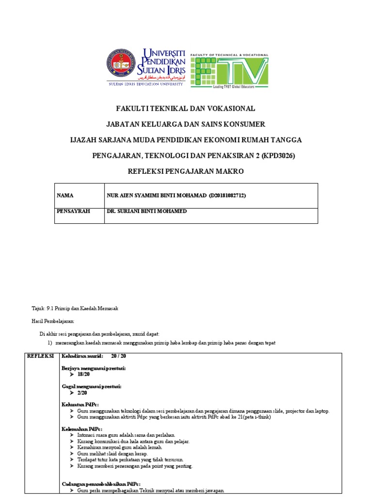 Refleksi PDPC | PDF