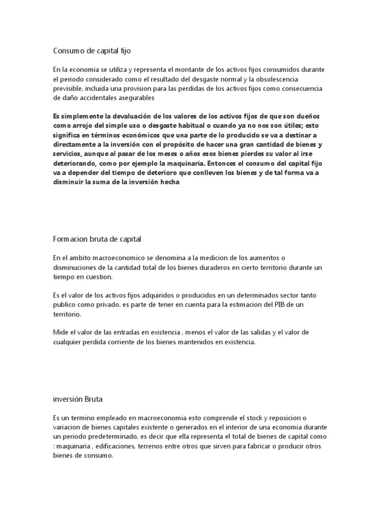 Inversión Bruta | PDF | Inversiones | Depreciación