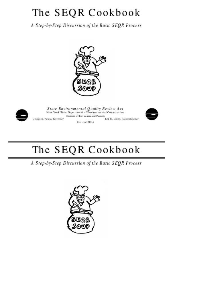 The SEQR Cookbook: A Step-by-Step Discussion of The Basic SEQR Process ...