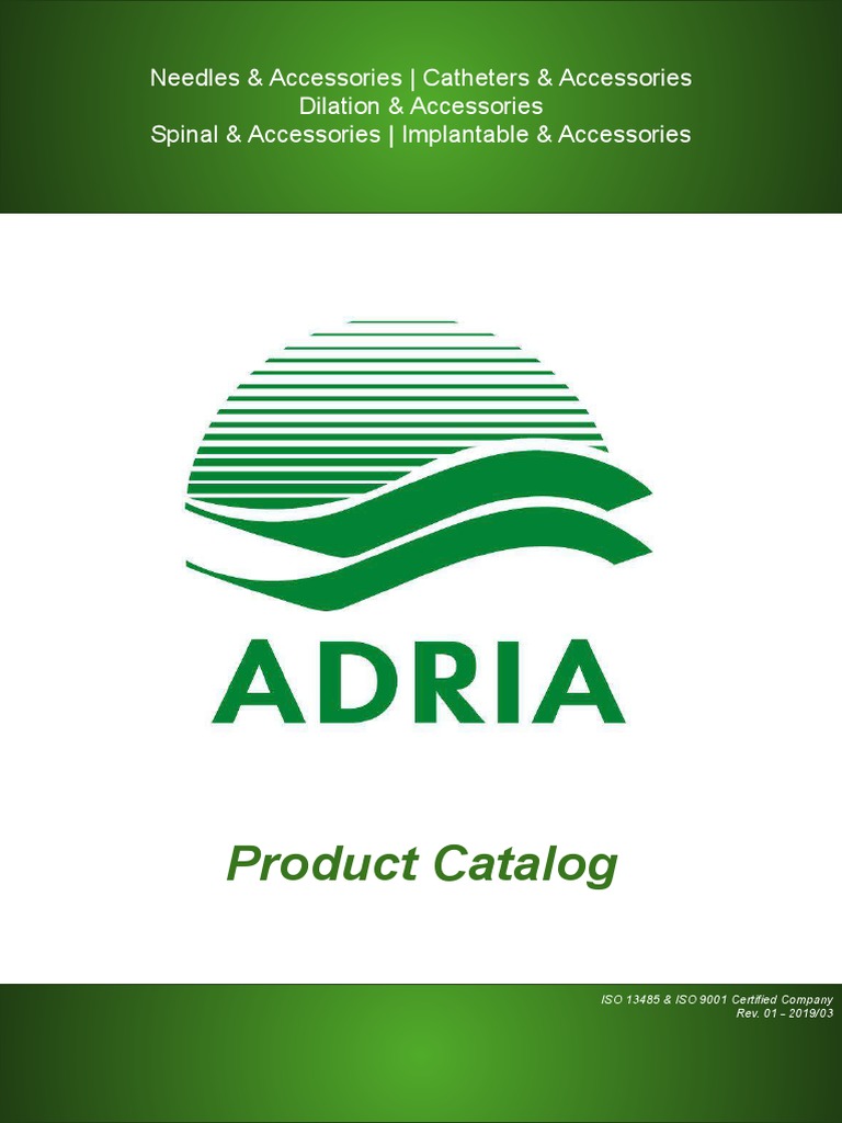 Adria Catalogue 2019 - Compressed | PDF | Biopsy | Bone Marrow