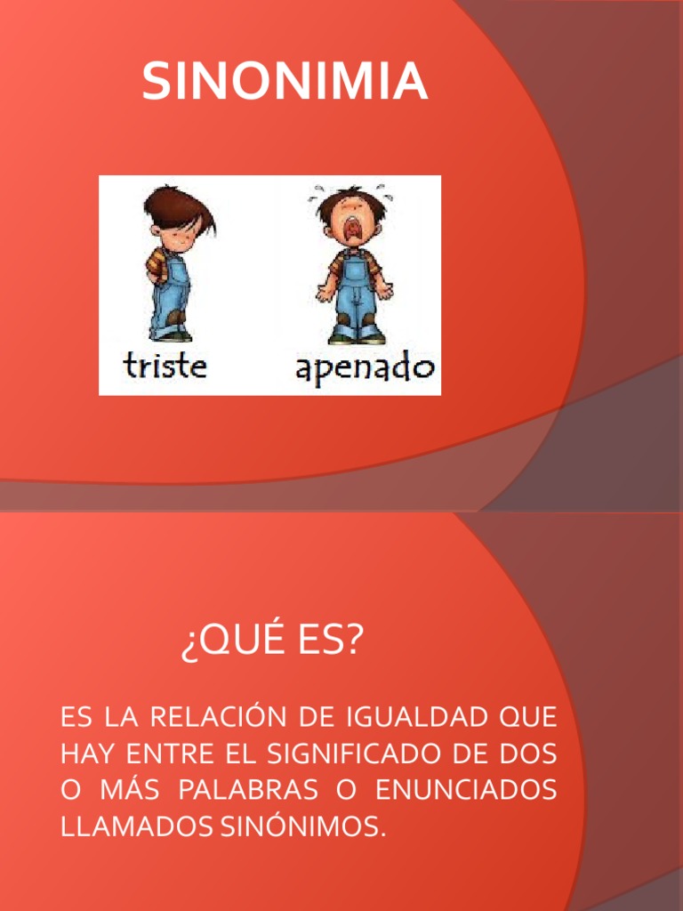 Entendiendo la Sinonimia | PDF | Poesía