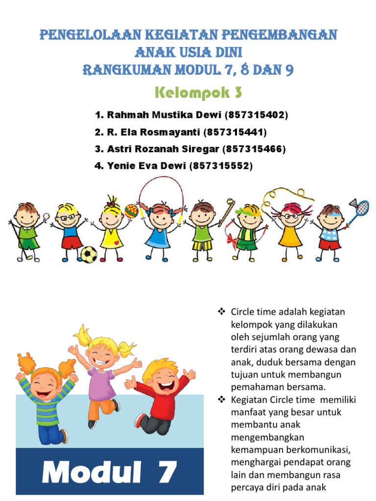 Rangkuman Modul 7,8 Dan 9 (KELOMPOK 3) | PDF
