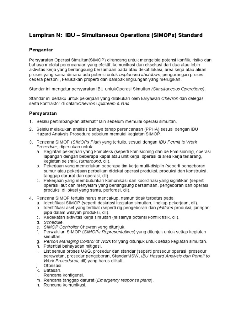 Lampiran N (SIMOPs) | PDF