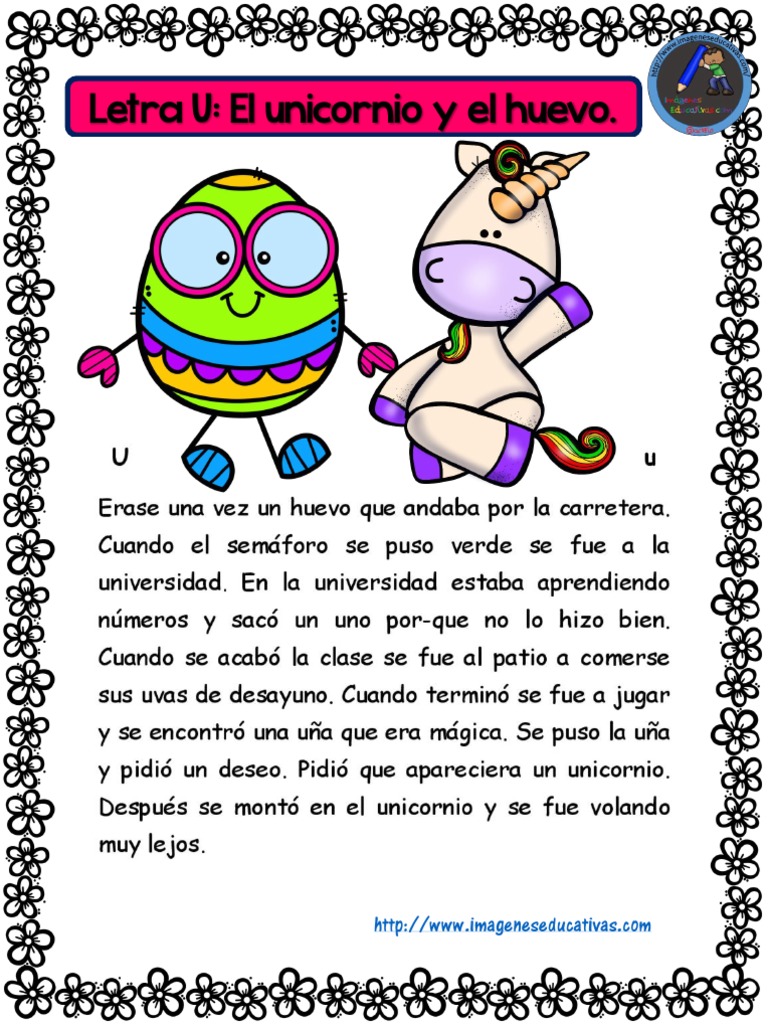 Letra U: El Unicornio y El Huevo | PDF