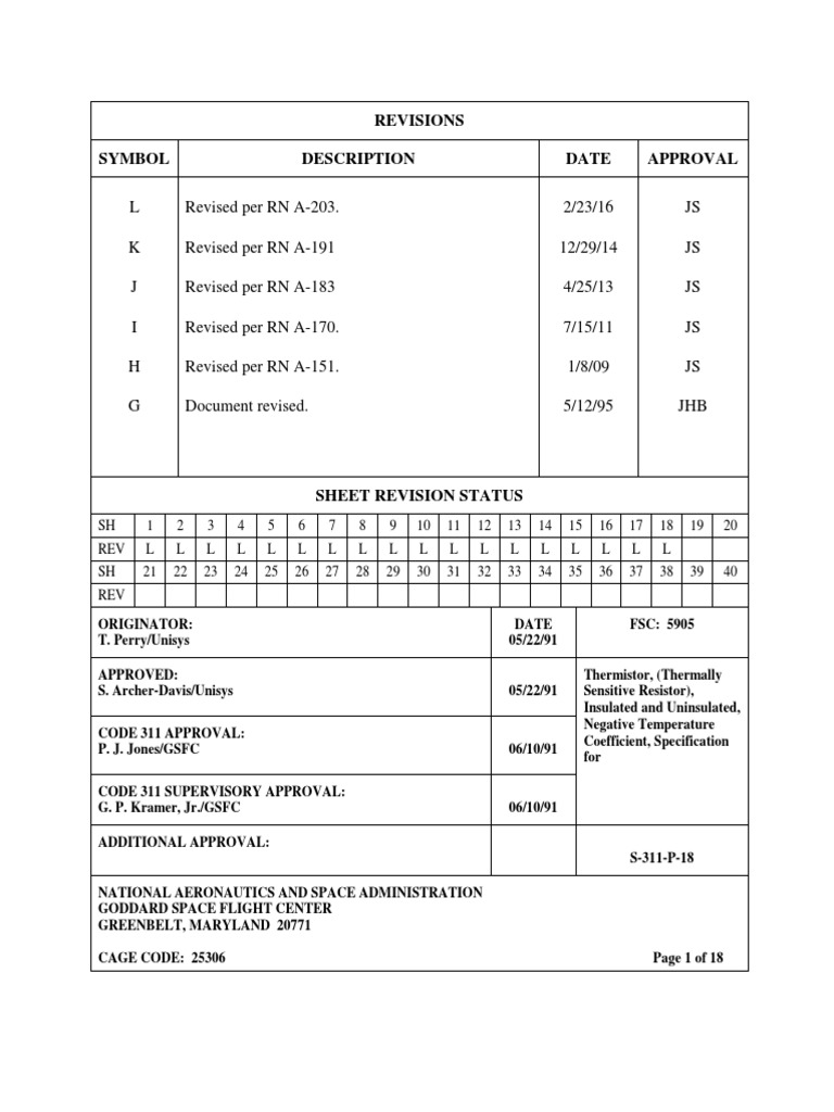 Norma S-311-P-18L | PDF | Goddard Space Flight Center | Electrical ...