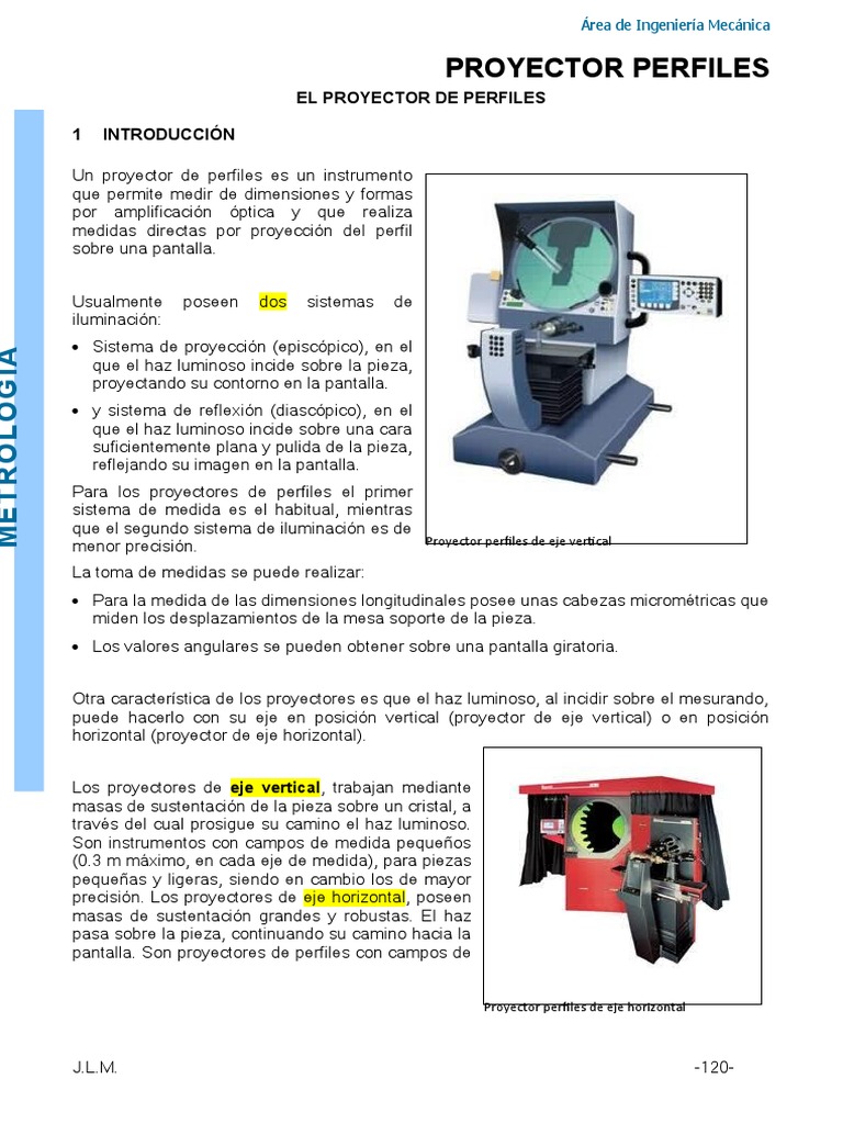 El Proyector de Perfiles | PDF | Ligero | Óptica
