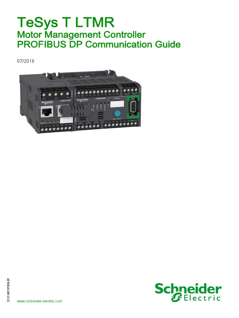 Tesys T LTMR: Motor Management Controller PROFIBUS DP Communication ...