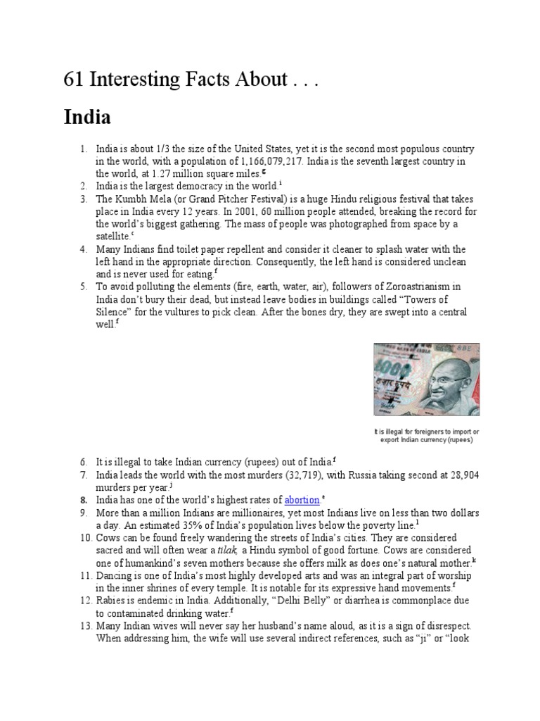 61 Interesting Facts About | PDF