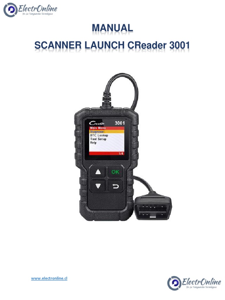 MANUAL Y VIDEO Scanner LAUNCH CREADER 3001 | PDF | Negocios | Tecnología