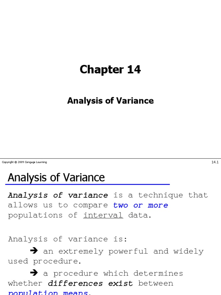 Anova (Keller) | PDF | Analysis Of Variance | Errors And Residuals