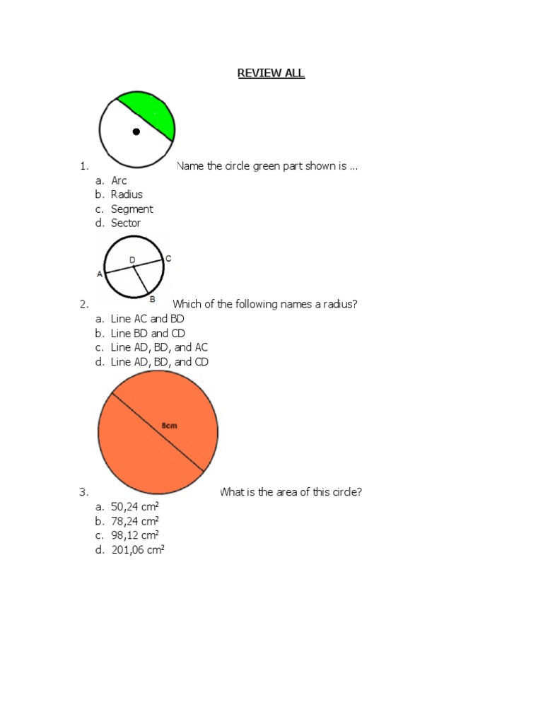 Review All Maths Year 8 | PDF | Geometry | Teaching Mathematics
