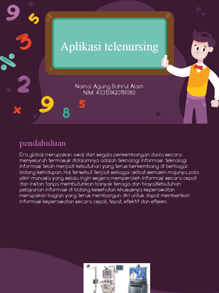 Agung Bahrul Alam (Tugas PPT Aplikasi Telenursing) | PDF