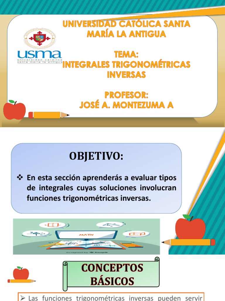 Presentación N°4 - Integrales Trigonométricas Inversas | PDF ...