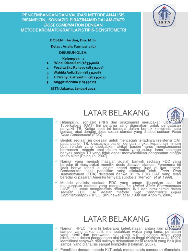 Metode KLT-Densitometri untuk FDC OAT | PDF