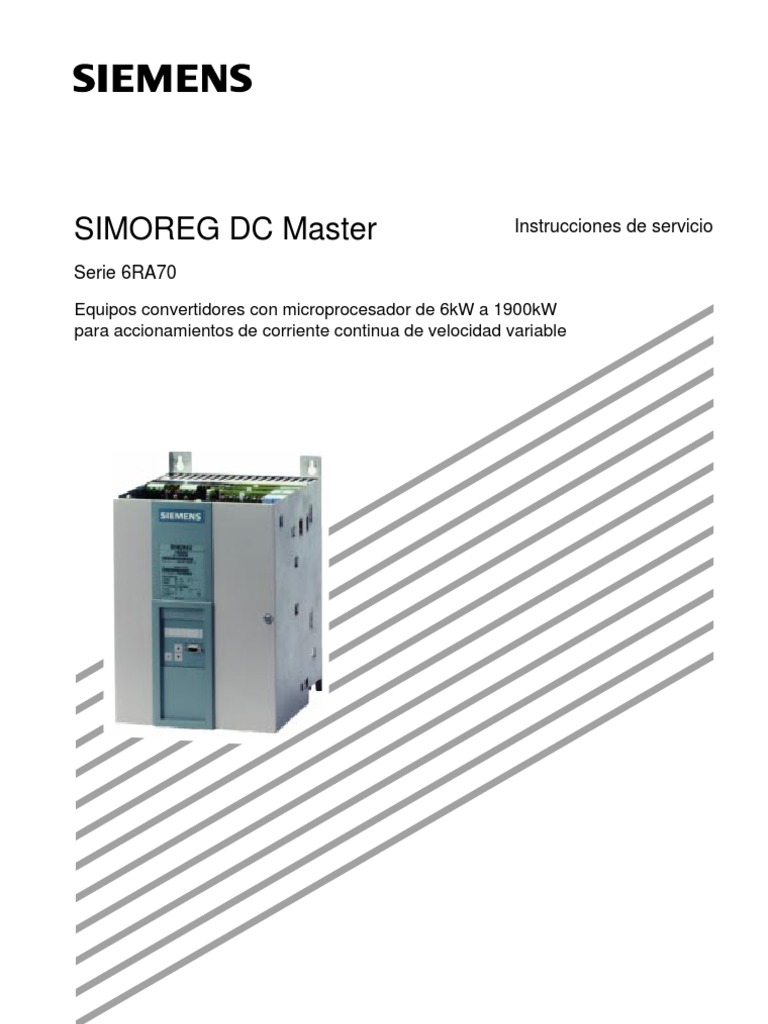 SIMOREG DC Master | PDF | Soldadura | Construcción
