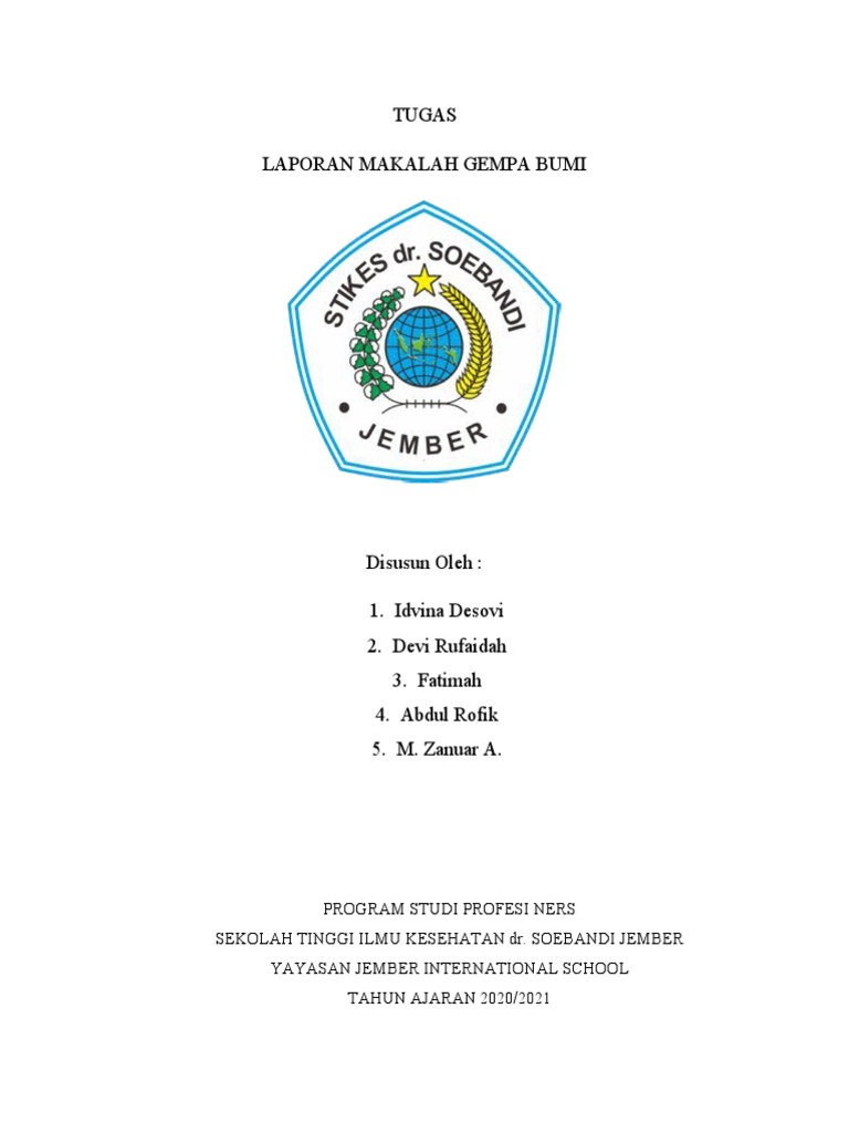 Laporan Gempa Bumi Fix | PDF | Ilmu Sosial